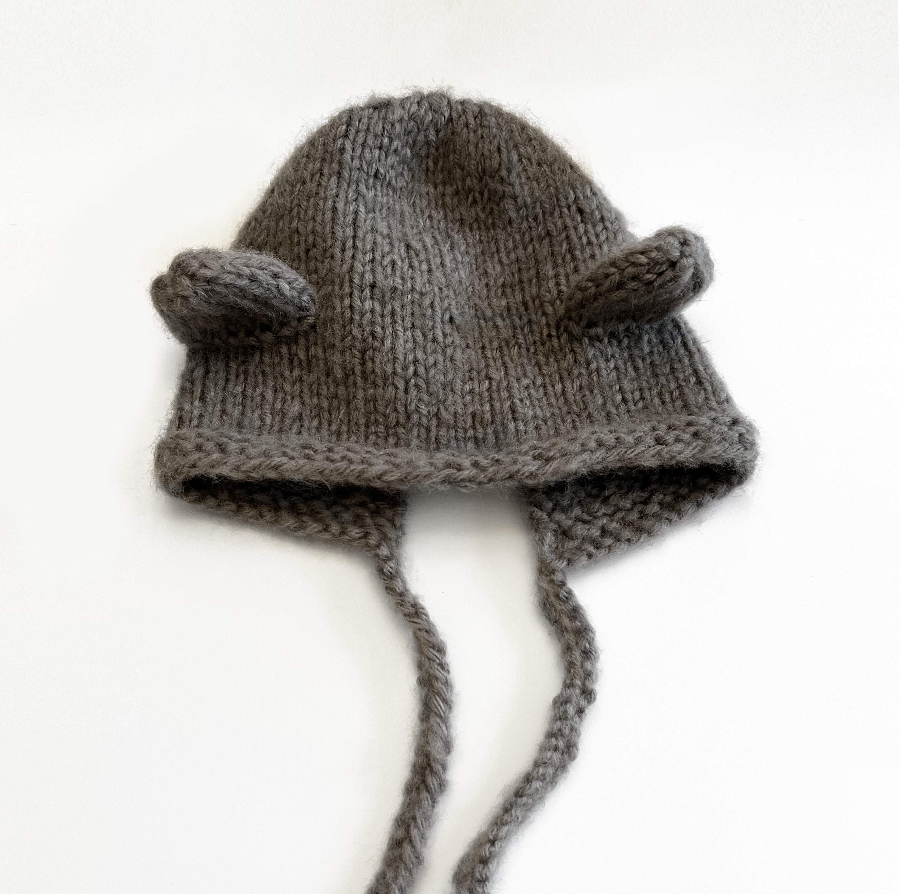 Knit Bear Bonnet PDF Pattern - Etsy