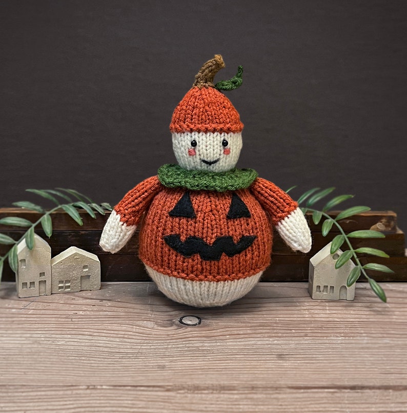 Pumpkin Ghost Knitting Pattern - Etsy
