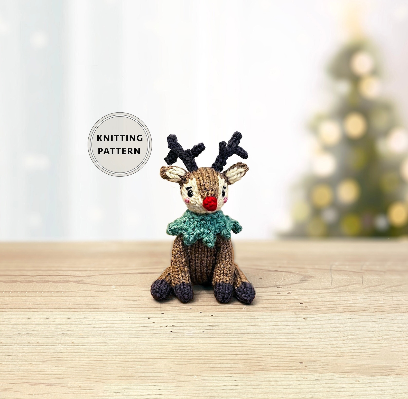 Rudolph Knitting Pattern - Etsy