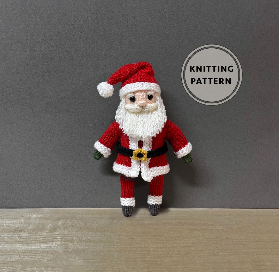 Santa Clause Knitting Pattern - Etsy