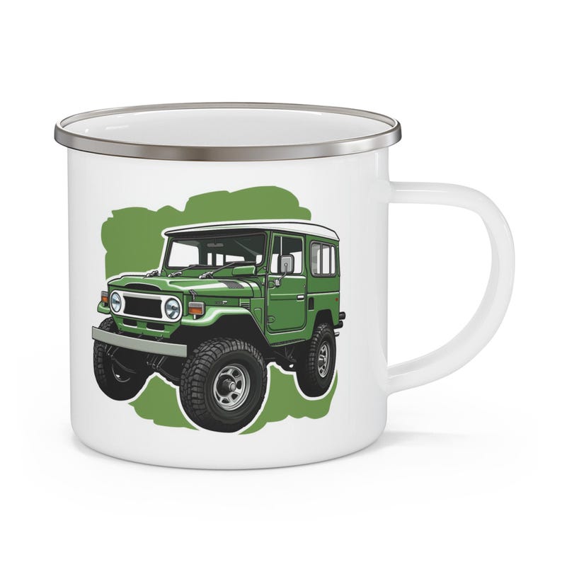 Toyota Land Cruiser Green Enamel Camping Mug - Etsy