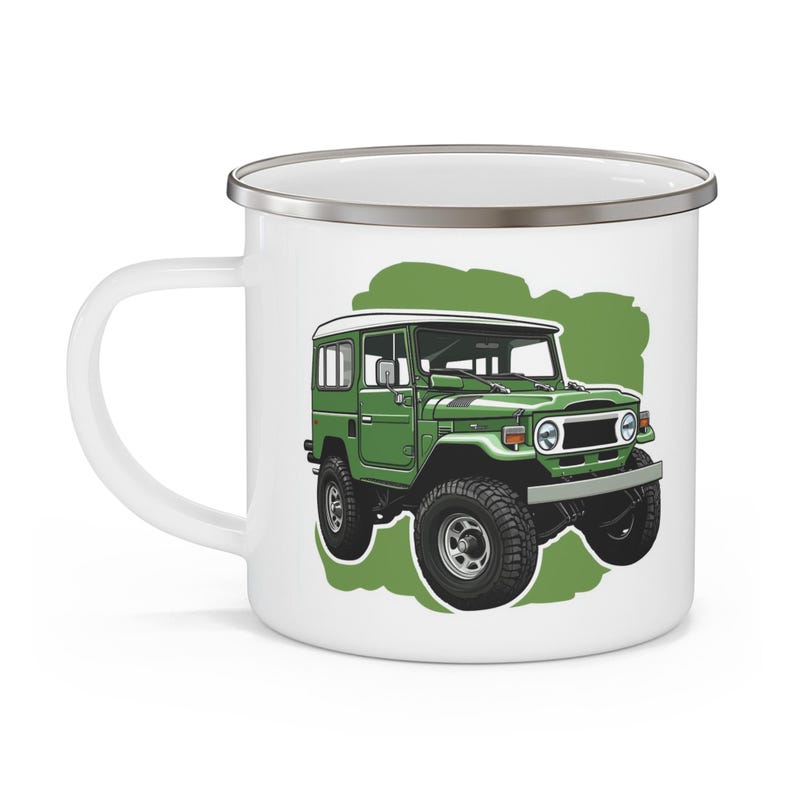 Toyota Land Cruiser Green Enamel Camping Mug - Etsy