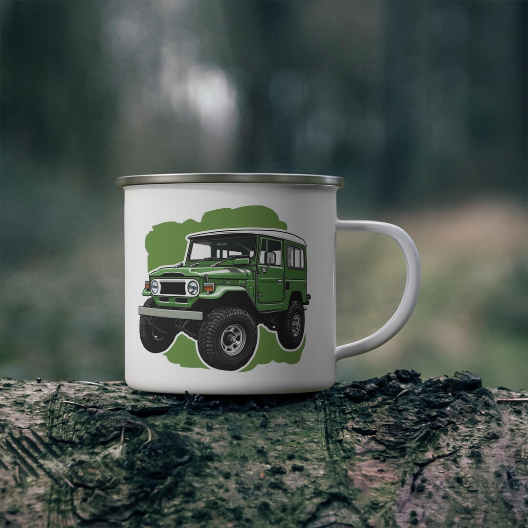 Toyota Land Cruiser Green Enamel Camping Mug - Etsy