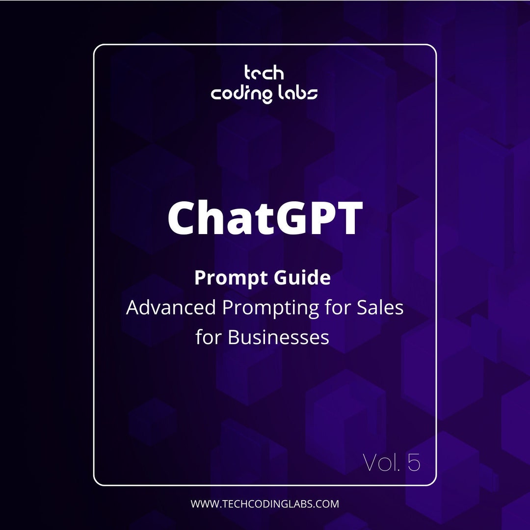 Chatgpt Prompt Guide: Advanced Prompting for Sales for Businesses - Etsy