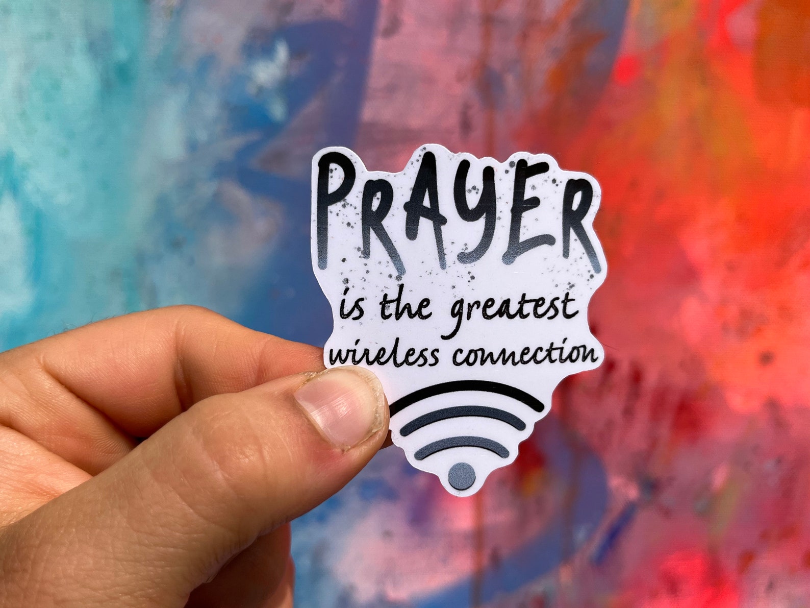 Prayer Sticker Faith Gift Christian Sticker Bible Study Group Gift ...