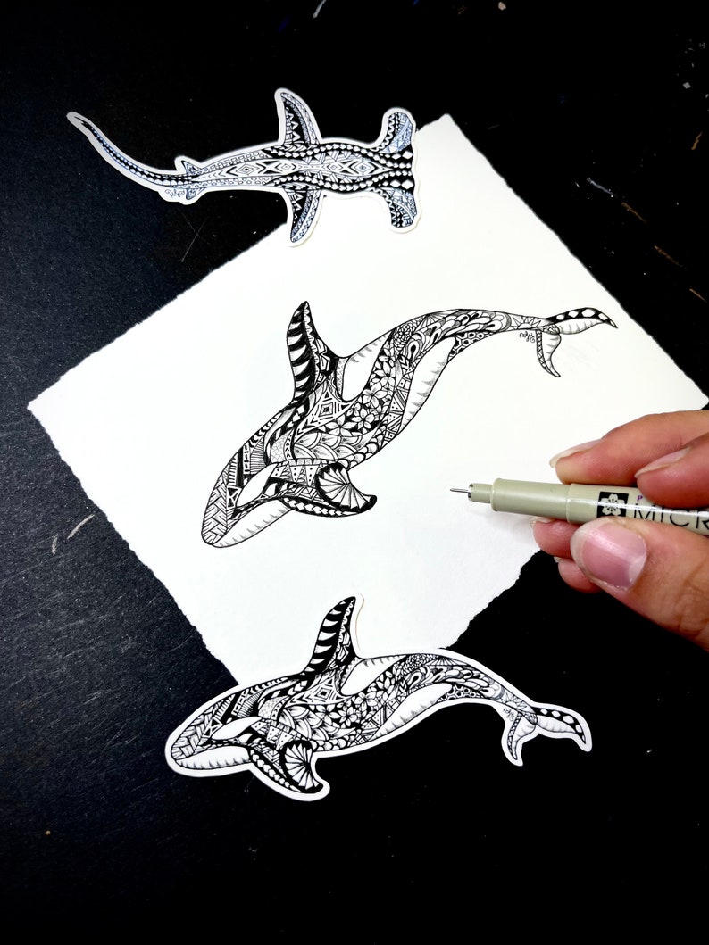 Orca Sticker Killer Whale Decal Polynesian Tribal Hawaiian Sticker 808 ...