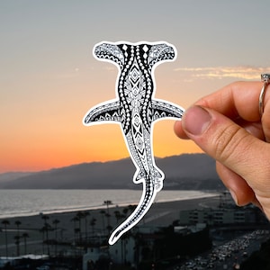 Hammerhead Shark Sticker Polynesian Tribal Hawaiian Sticker 808 Hawaii ...