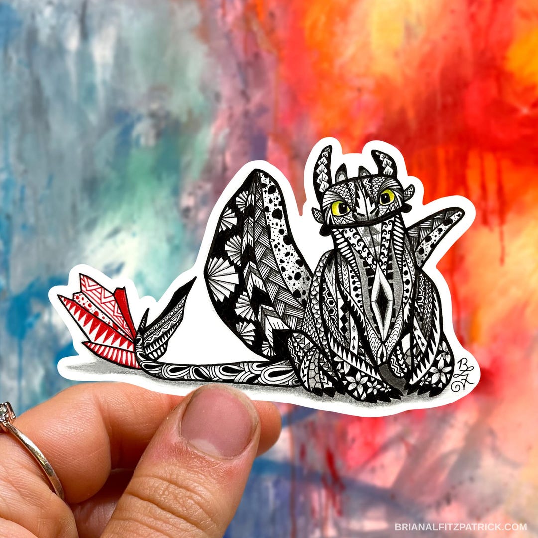 Cute Toothless How to Train Your Dragon Sticker Polynesian Dragon ...