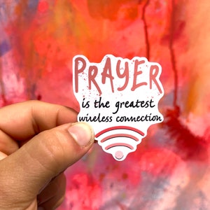 Prayer Sticker Faith Gift Christian Sticker Bible Study Group Gift ...
