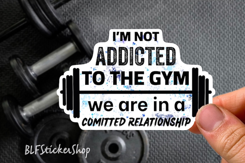 Funny Workout Sticker Gym Sticker Fitness Sticker - Etsy