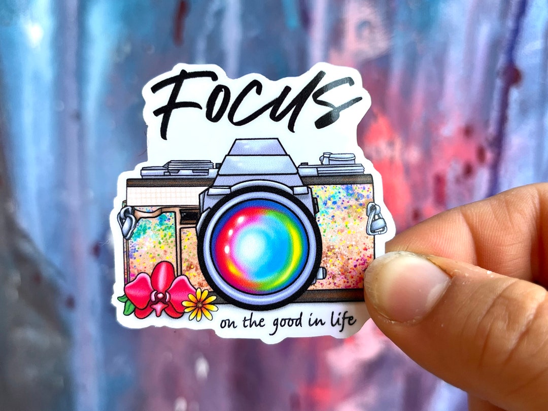Focus on the Good Camera Sticker Photographer Gift Decal Faith ...