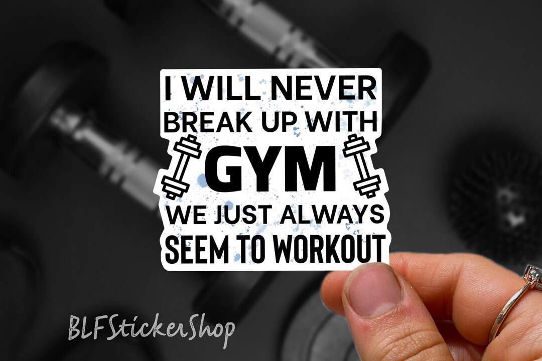 Funny Workout Sticker, Gym Sticker, Fitness Sticker, Weightlifter ...