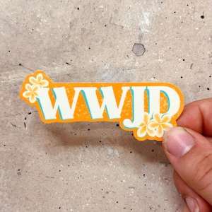 What Would Jesus Do Sticker WWJD Bible Decal Faith Sticker Decal ...