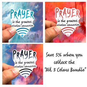 Prayer Sticker Faith Gift Christian Sticker Bible Study Group Gift ...