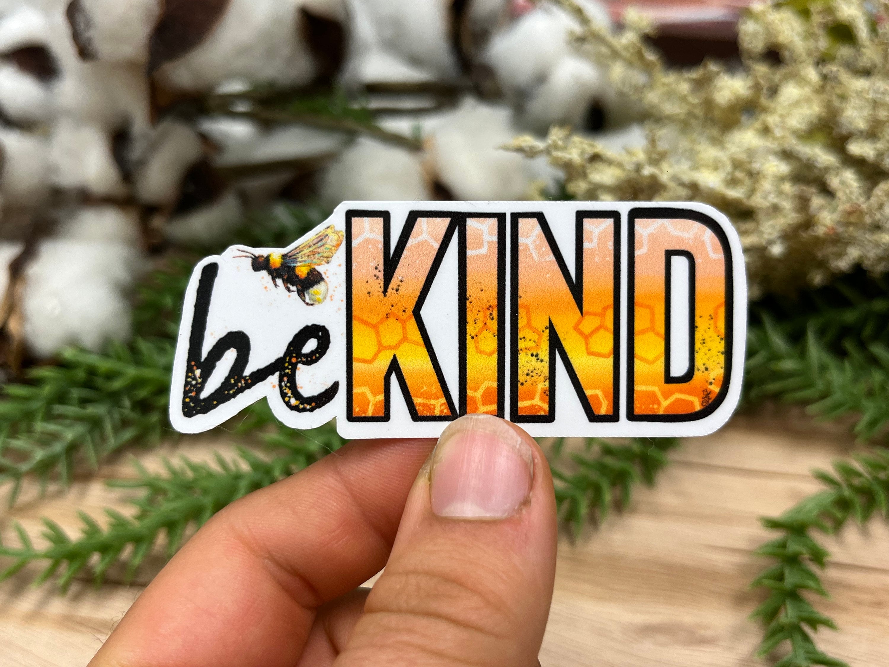 Bee Sticker Set Be Kind Sticker Honey Bee Party Decor Bee Theme Gift ...
