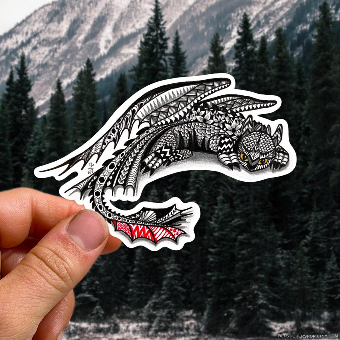 Cute Toothless How to Train Your Dragon Sticker Polynesian Dragon ...