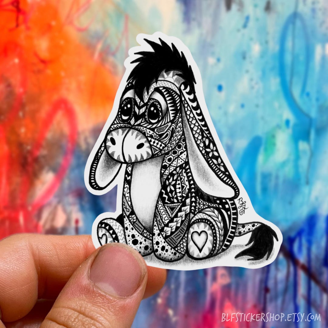 Eeyore Stickers Winnie the Pooh Decal Eeyore Polynesian Stickers ...