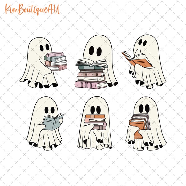 Ghosts Reading Png - Etsy
