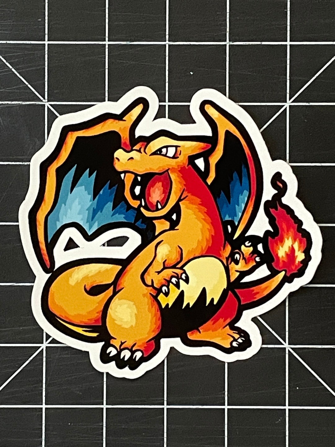 Charizard Sticker Pokemon Kawaii Stickers Gift Vinyl - Etsy