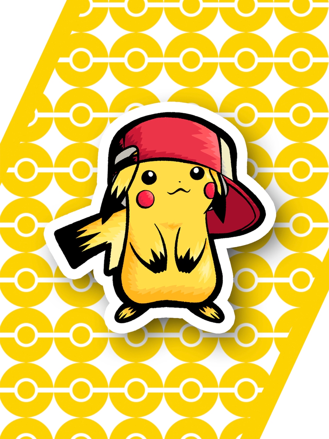 Pikachu Sticker Pokemon Kawaii Stickers Gift Vinyl Waterproof - Etsy