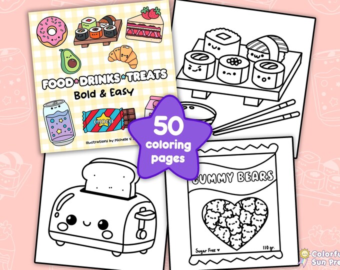 Adult Coloring Page : Cozy Bear Cafe - Etsy