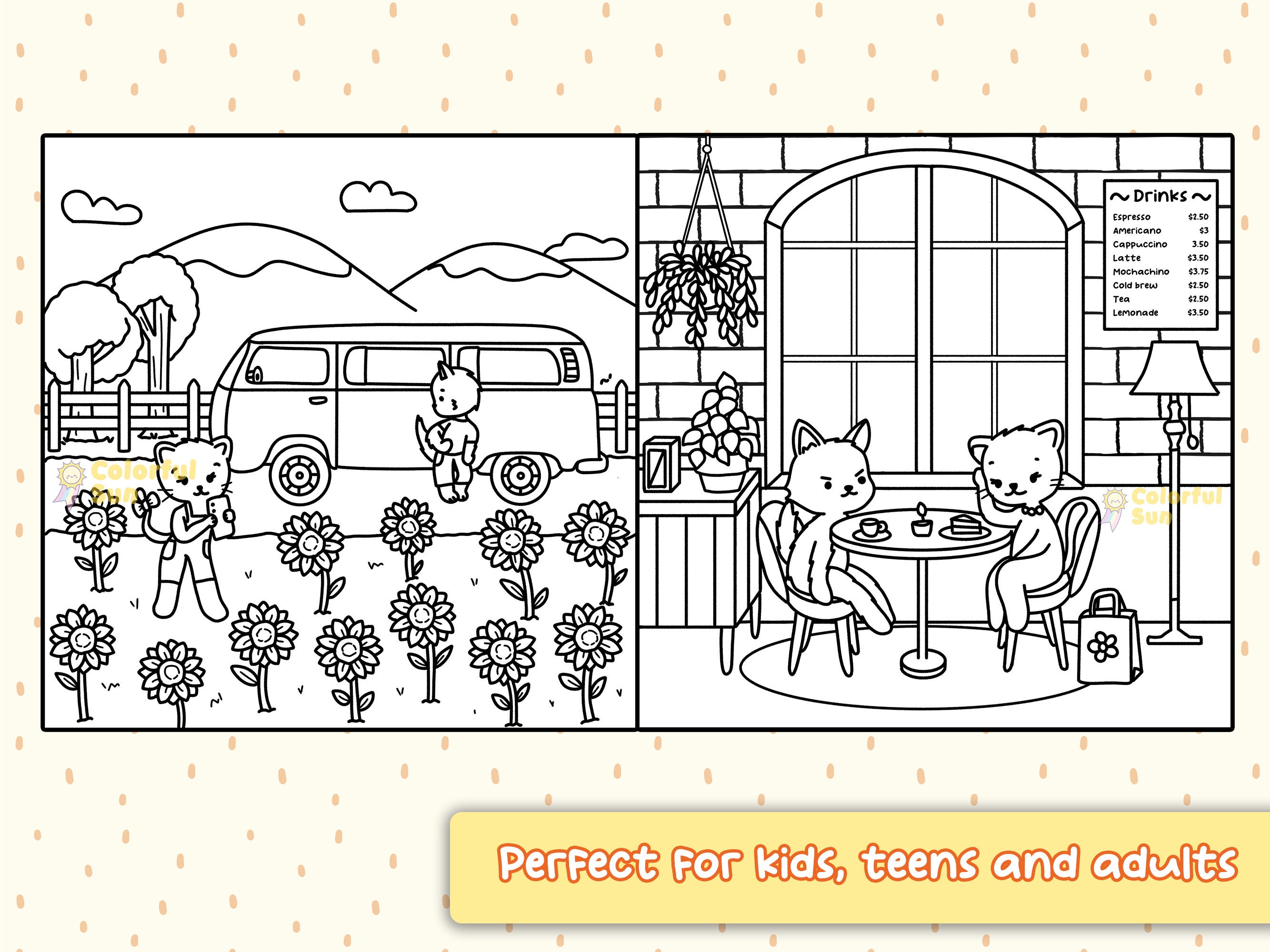Kawaii Coloring Pages for Adults Cozy and Cute Coloring Sheets, Michi ...