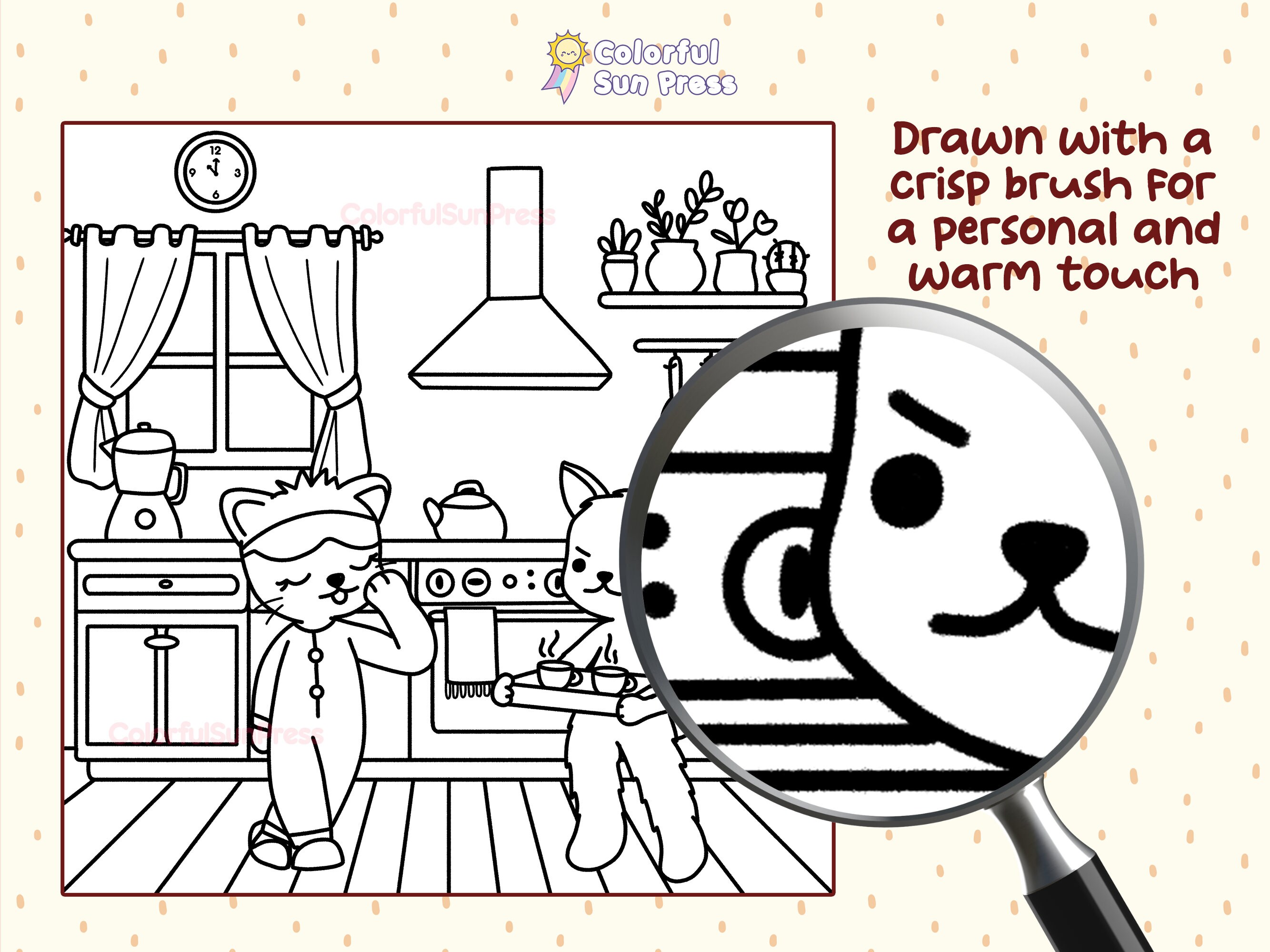 Kawaii Coloring Pages for Adults Cozy and Cute Coloring Sheets, Michi ...