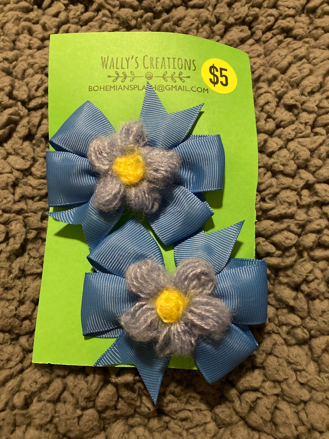Blue Pinwheel Blue Knitted Daisy - Etsy