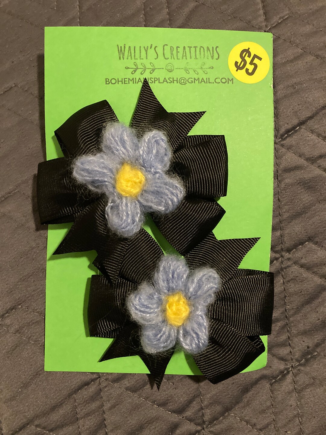 Knitted Daisy Pinwheel - Etsy
