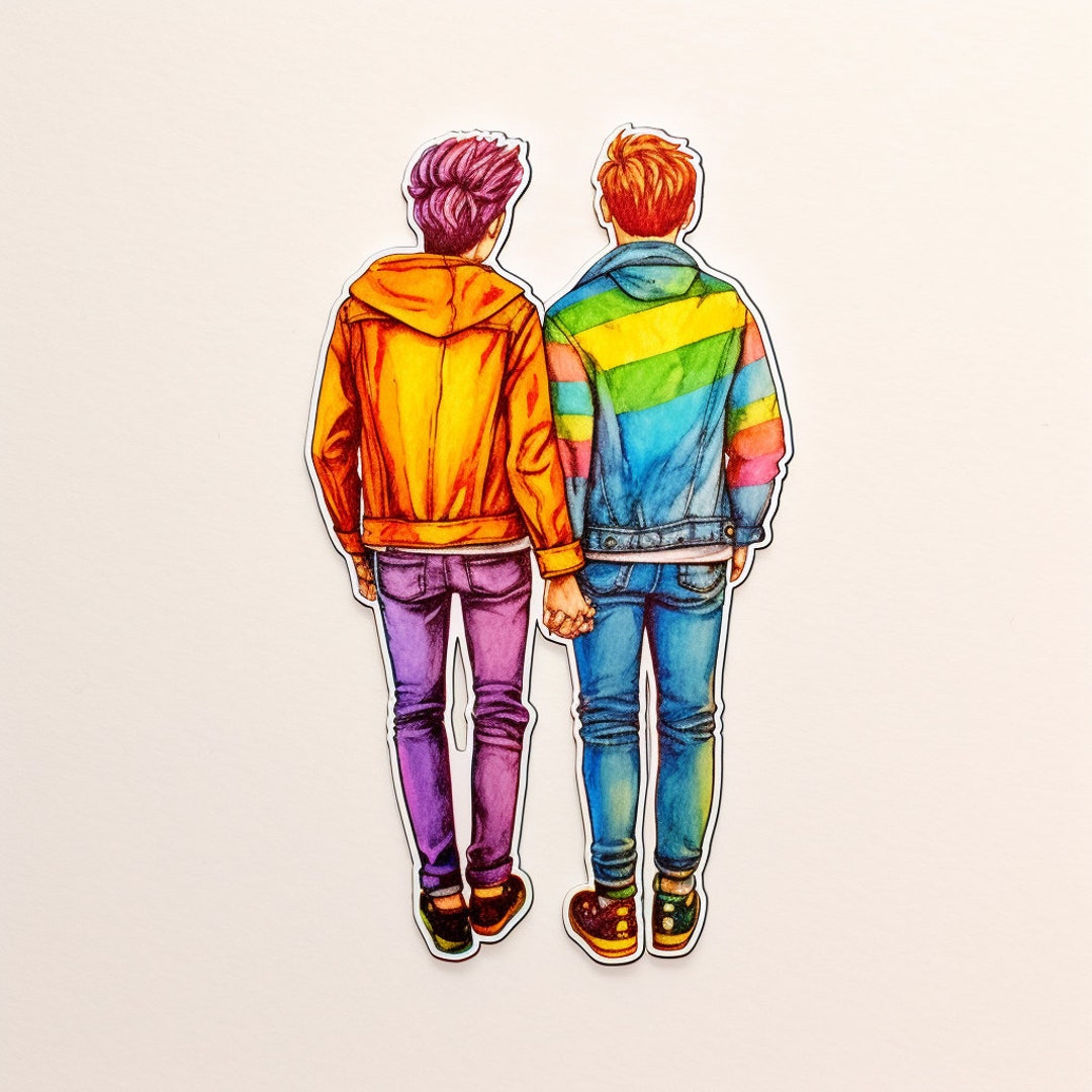 Sticker Rainbow 2SLGBTQ Pride Gay Flash Love is Love - Etsy