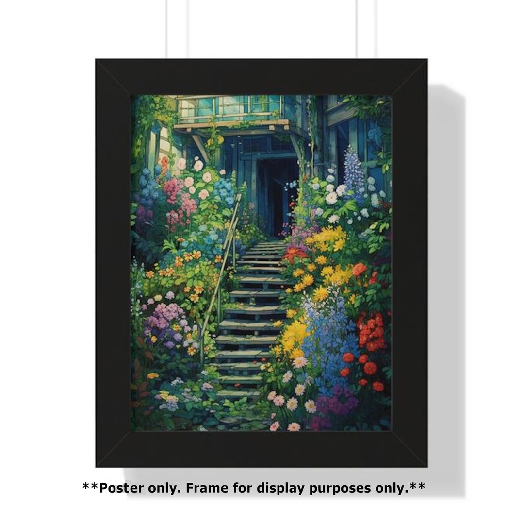 Poster the Garden Path Wall Art Posters Home Decor Colorful Personality ...
