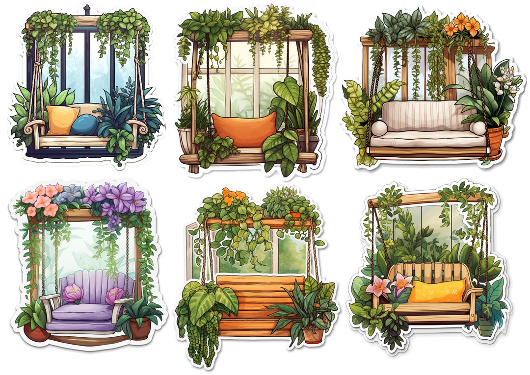 Small Mini Stickers Porch Swing Tiny Stickers for Phone Case ...