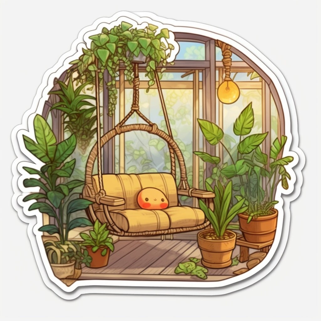 Sticker Porch Swing Comfort Home Decor Relax - Etsy