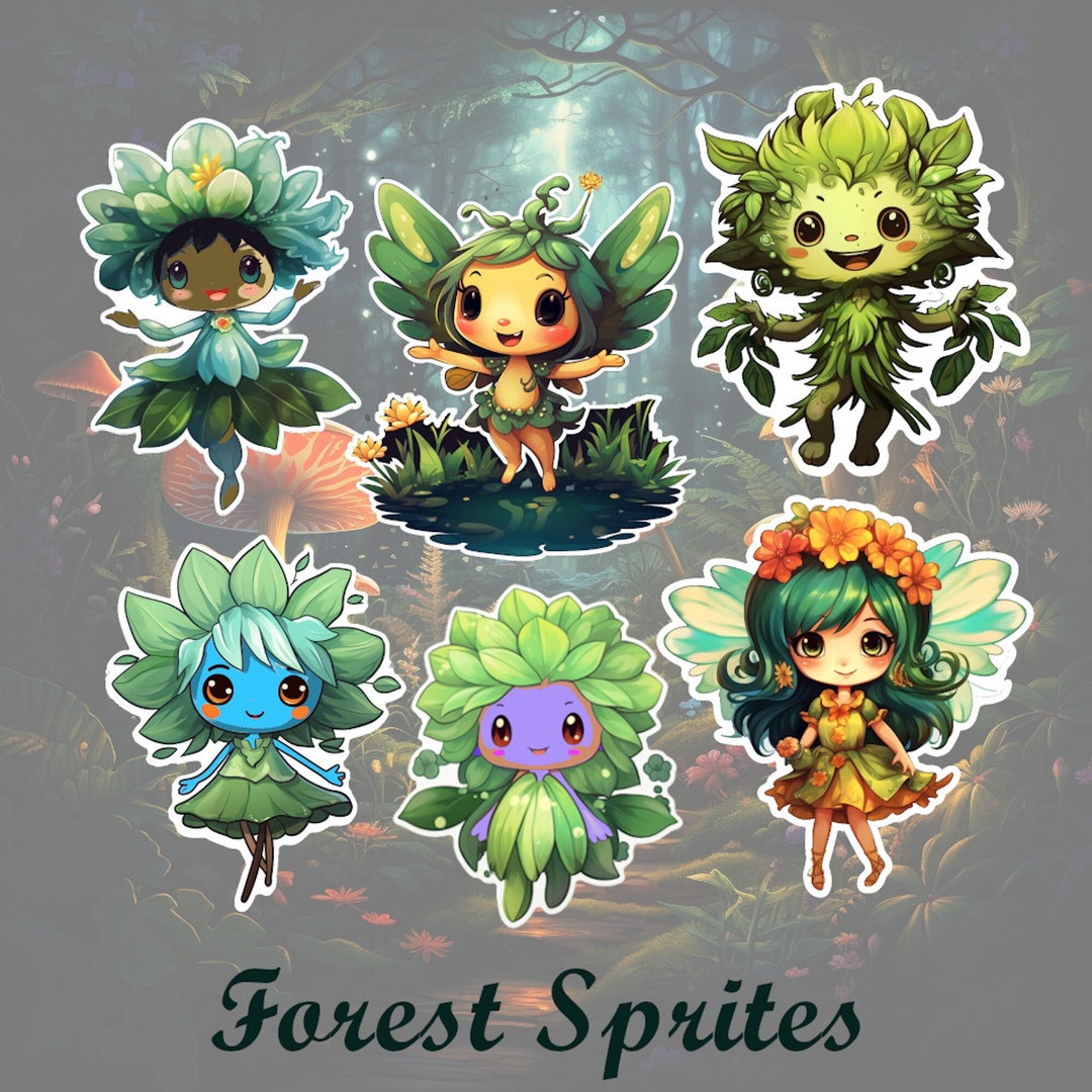 Mini Stickers Forest Sprites II Forest Dwellers Fairies Fae for Phone ...