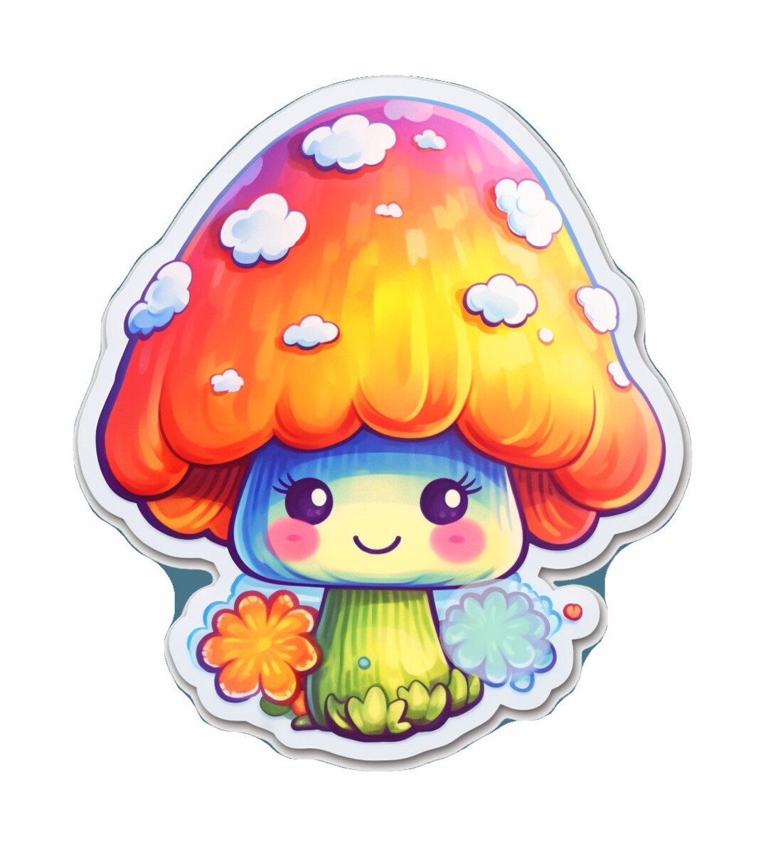 Sticker Rainbow 2SLGBTQ+ Pride Mushroom Flash - Etsy