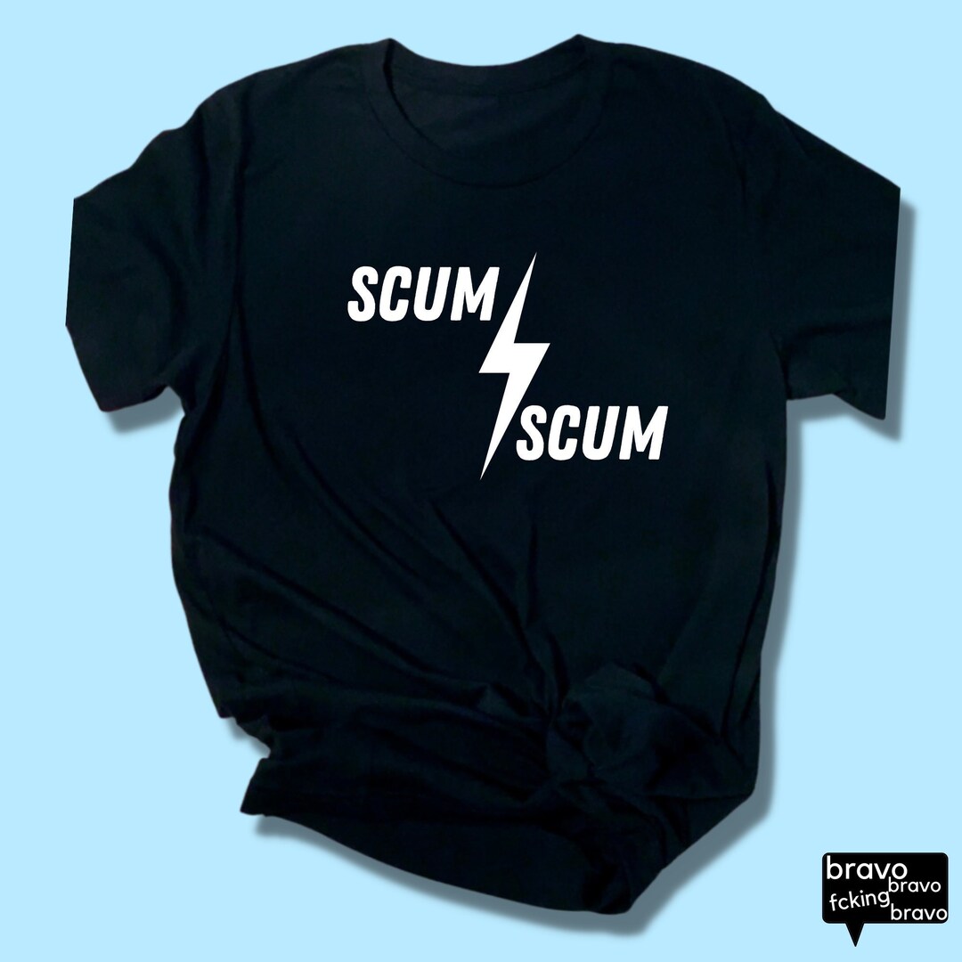 Scum Scum Lightning Bolt Soft Style Tee Ll VPR Merch Ll Bravo Merch Ll Scandoval - Etsy
