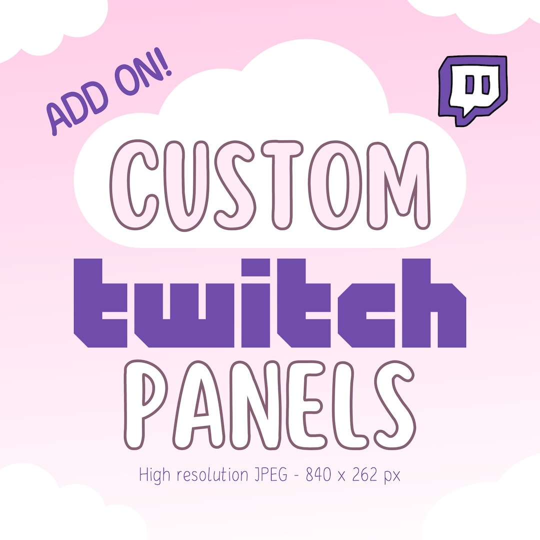 Custom Twitch Panels - Made to Order! - Etsy