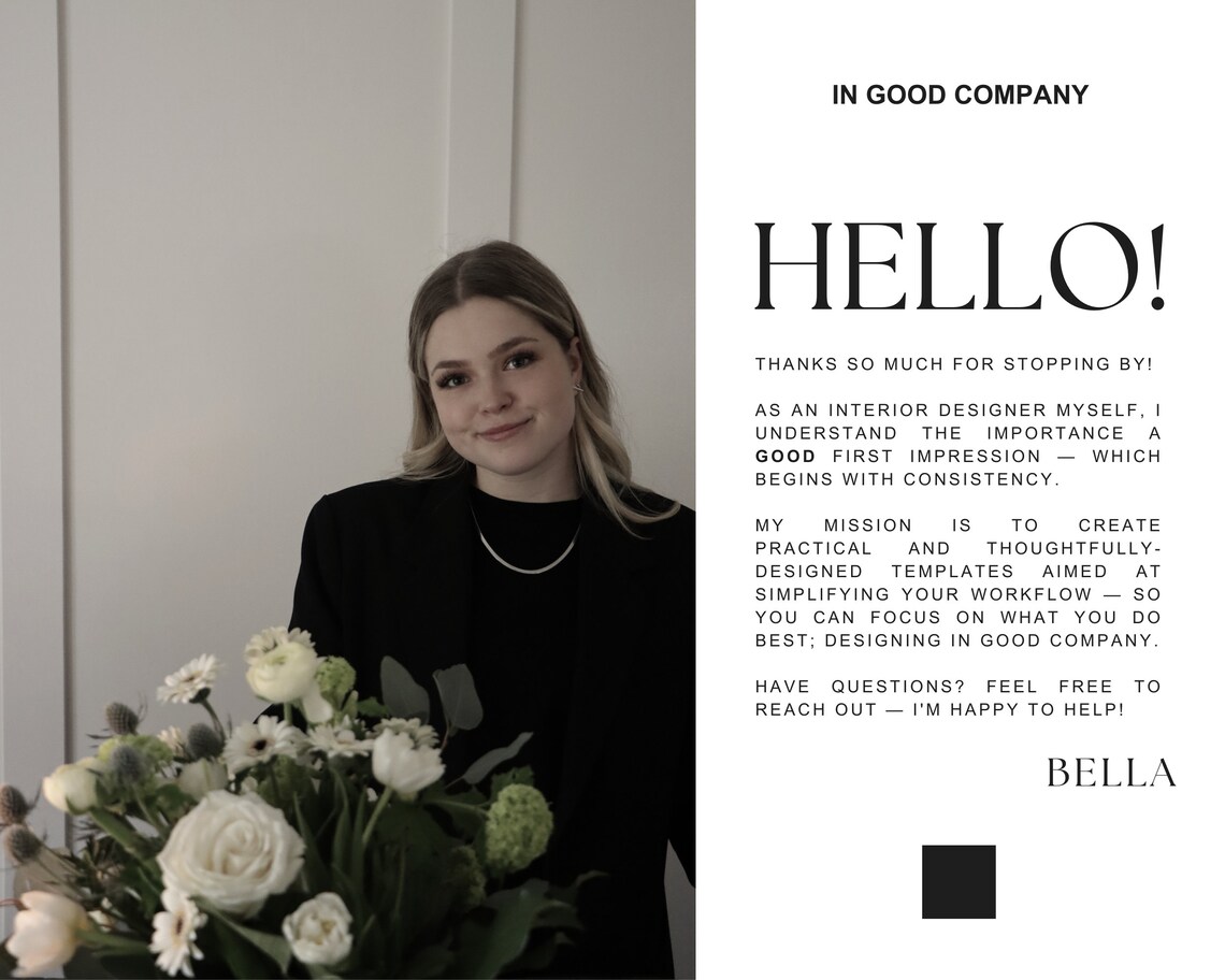 Interior Design Portfolio Template/ Canva Business/ Design Lookbook ...