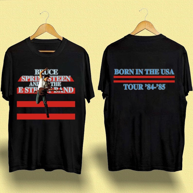 Bruce-Springsteen And E Street Band Born In USA Tour 84-85 T-Shirt ...
