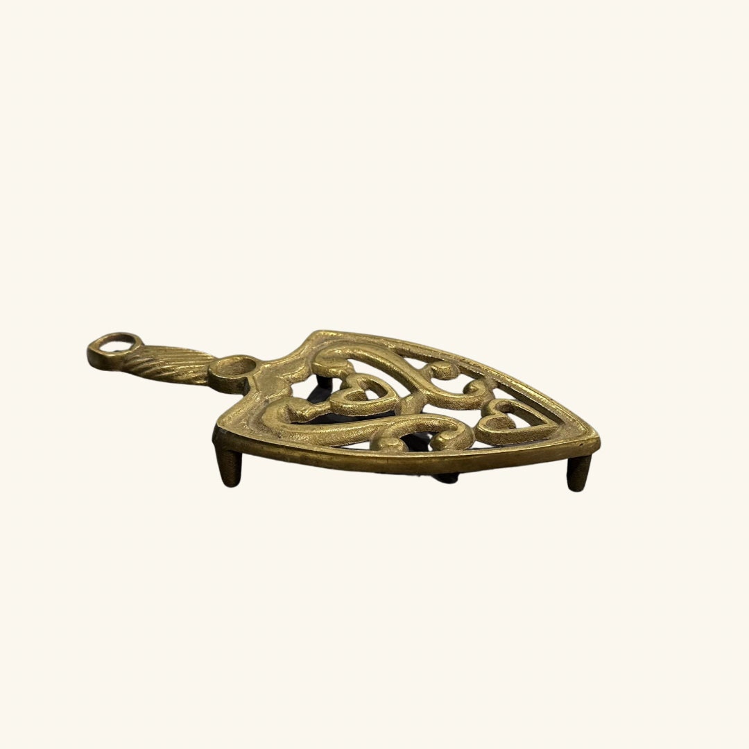 Wilton Vintage Brass Trivet | Hot Plate Holder - Etsy
