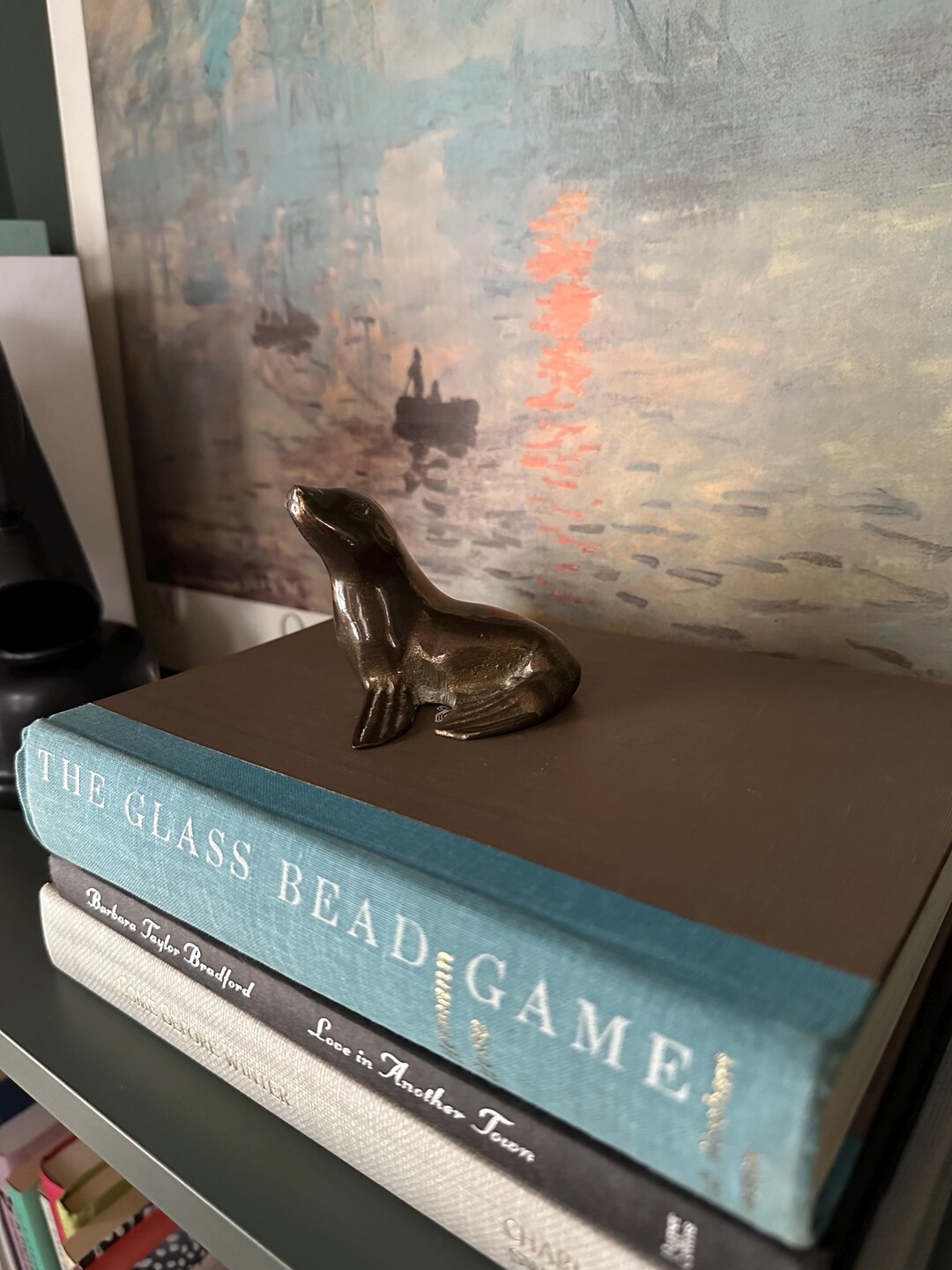 Vintage Brass Sea Lion Figurine - Etsy
