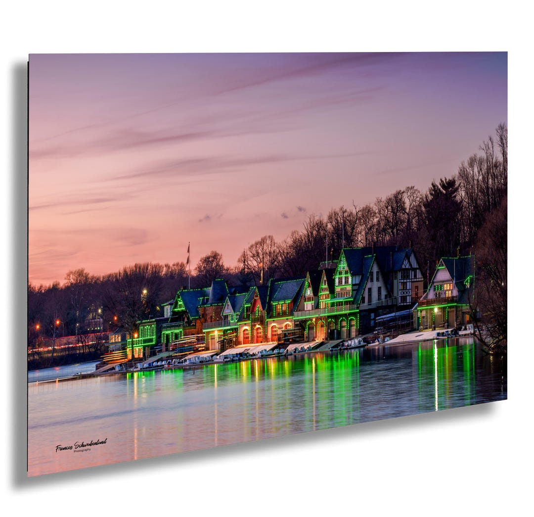 Boat House Row Philadelphia Glowing Green for the Philadelphia Eagles ...