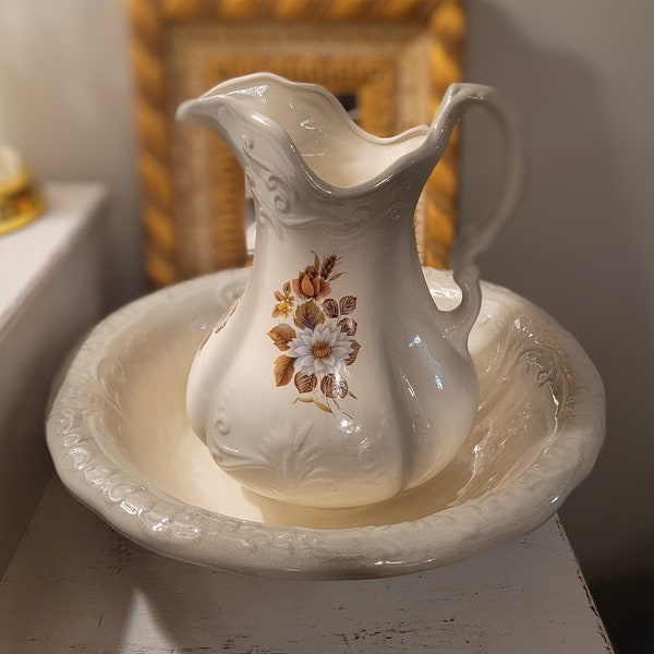 Pitcher Wash Basin - Etsy