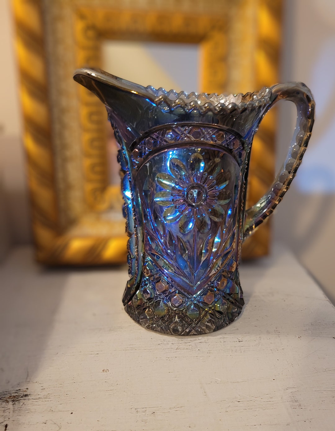 Vintage Smoke Imperial Glass Pitcher Carnival Glass - Etsy