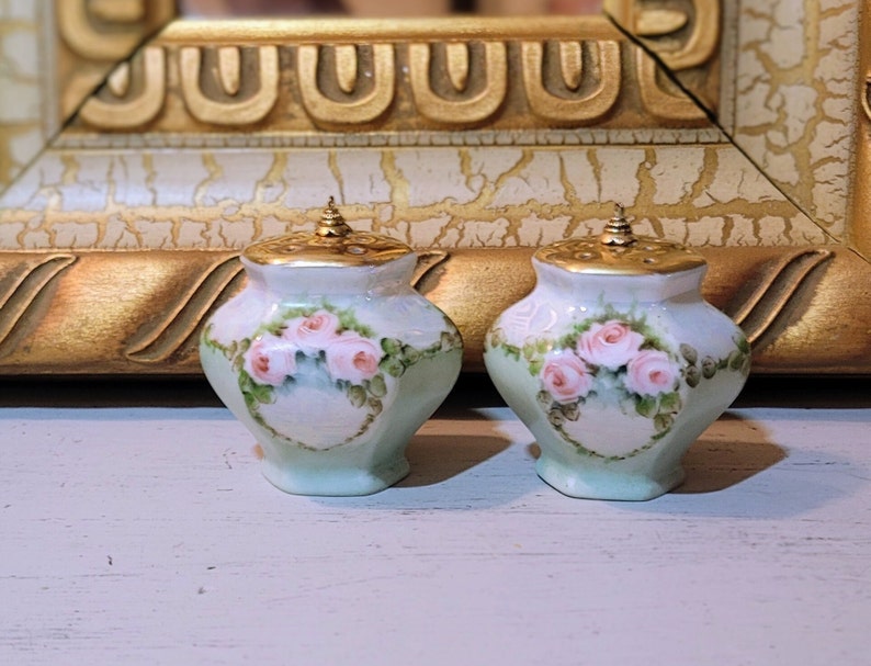 Vintage Favorite Bavaria Salt and Pepper Shakers Handpainted - Etsy