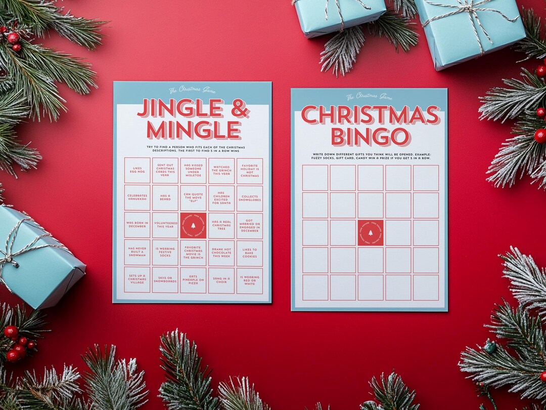 Printable Christmas Gift Guessing & Icebreaker Bingo - Editable Canva ...