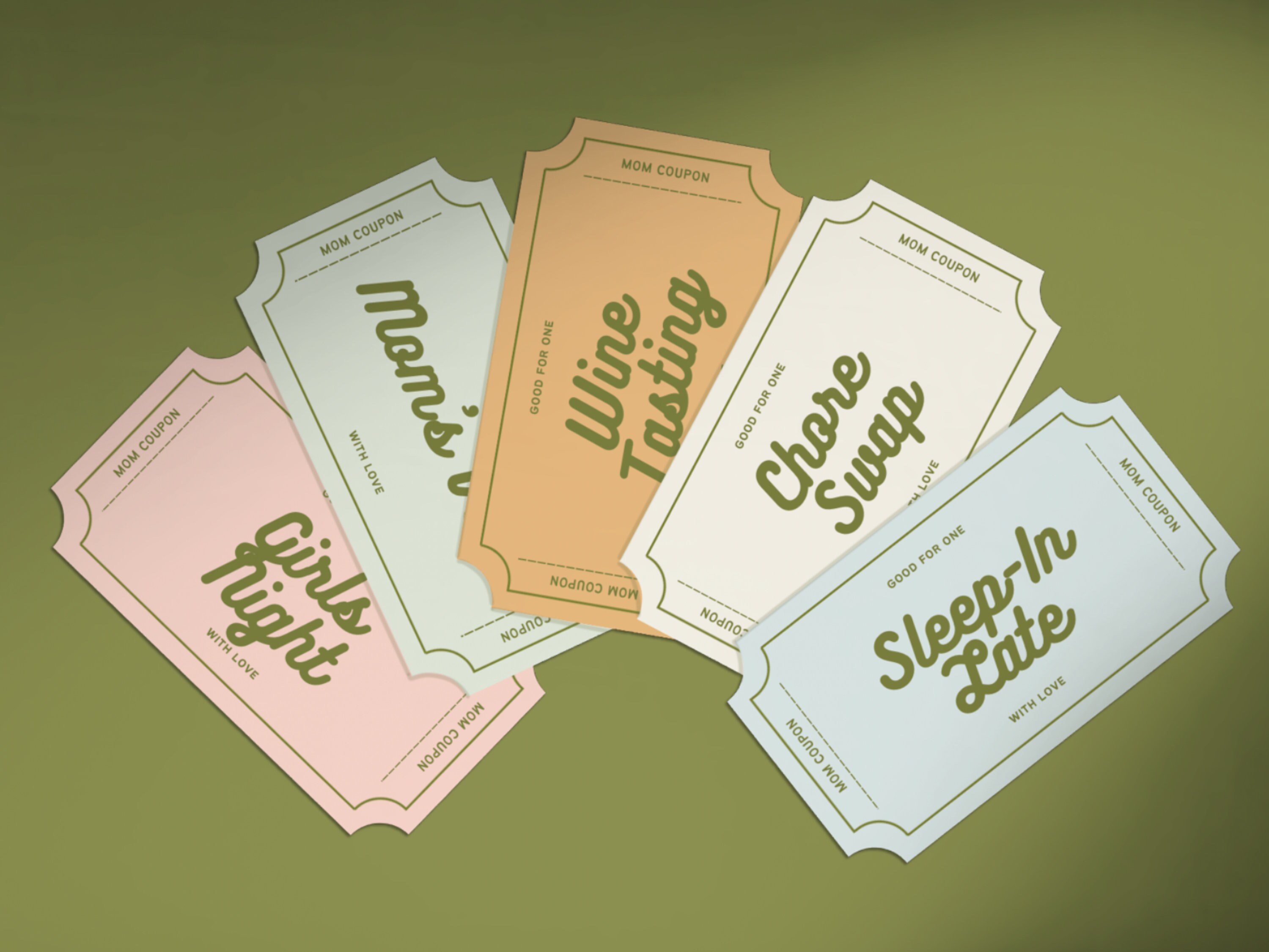 Mother's Day Coupon Book, Mother's Day Coupons, Mother's Day Gift, Gift ...