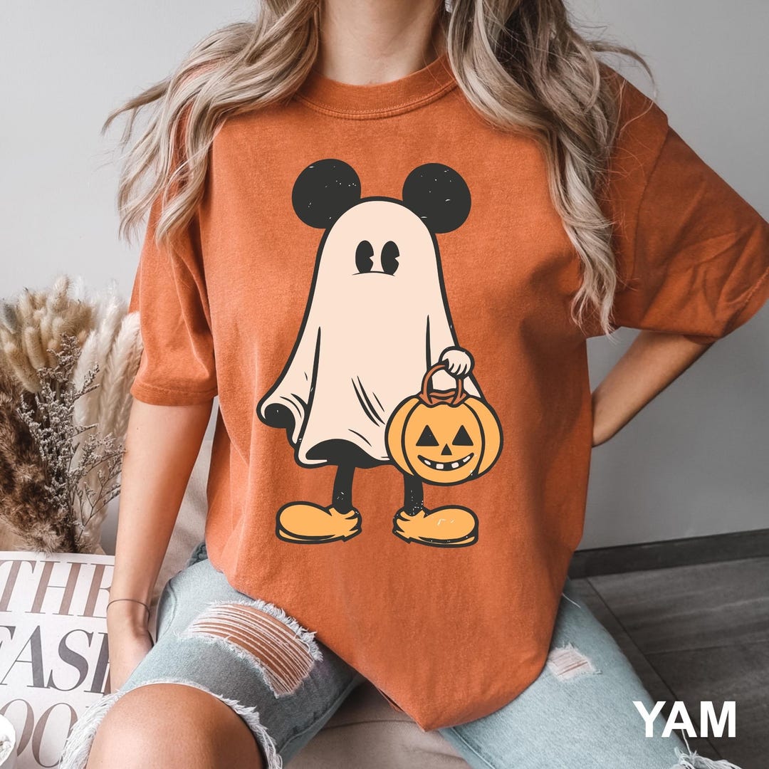 Disney Mickey and Minnie Ghost Shirt, Comfort Colors Shirt, Mickey ...
