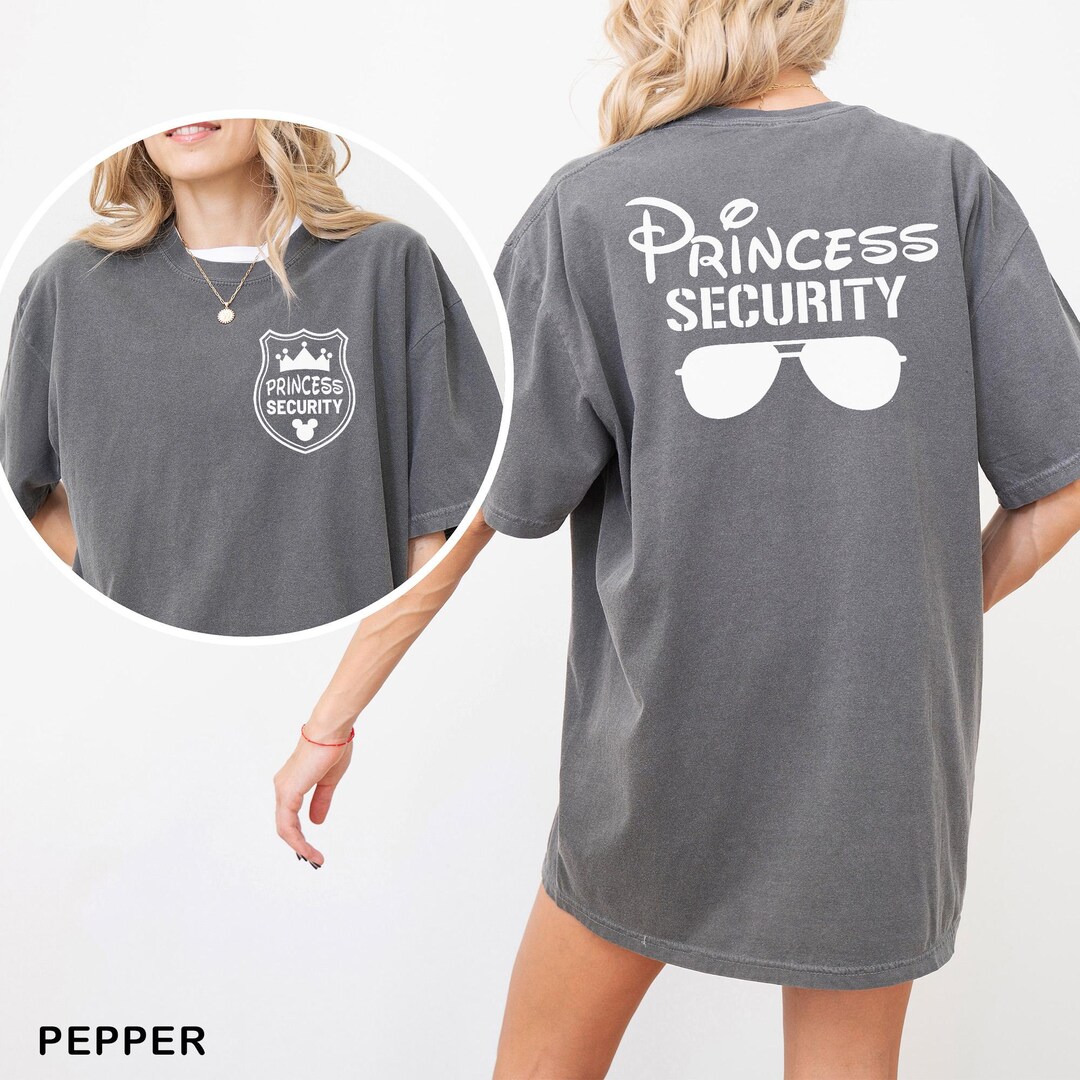 Princess Security Shirt, Comfort Colors Shirt, Disney Princess Shirt ...