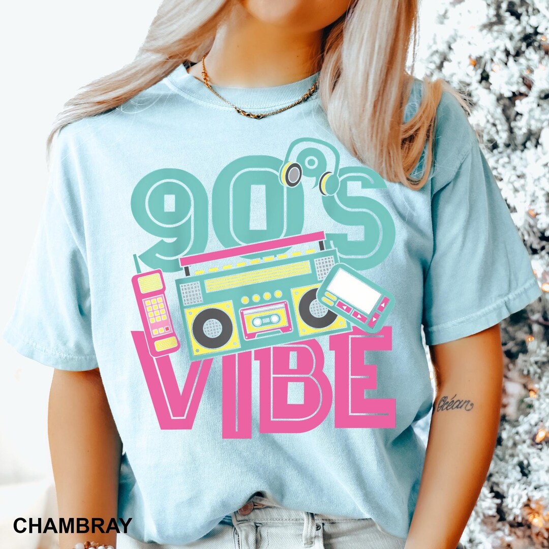 Retro 90'S Vibe Shirt, Comfort Colors 90S Shirt, 90S Party Shirt, 90S ...